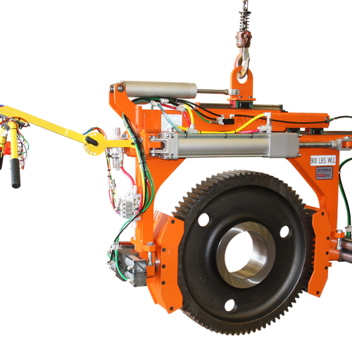 Spreader Beam Lifts Diesel Engines Along Assembly Lines